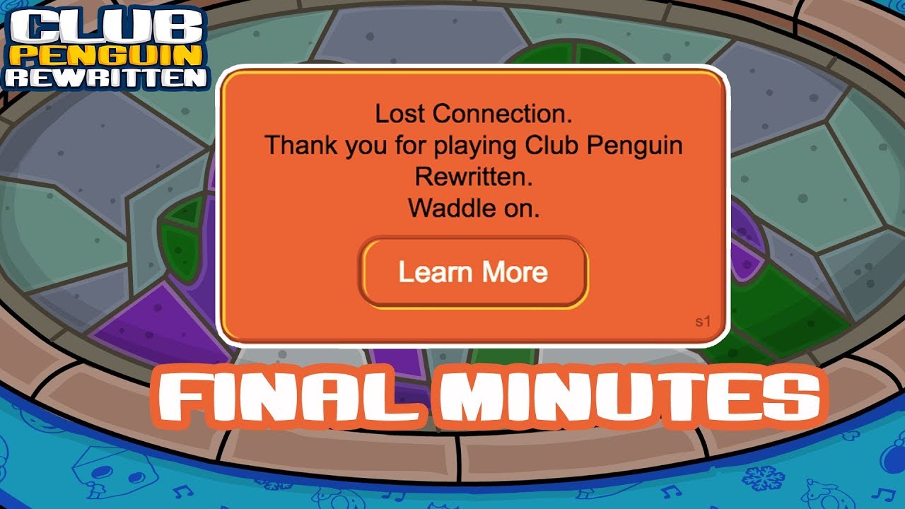 Club Penguin Rewritten's Final Minutes - YouTube