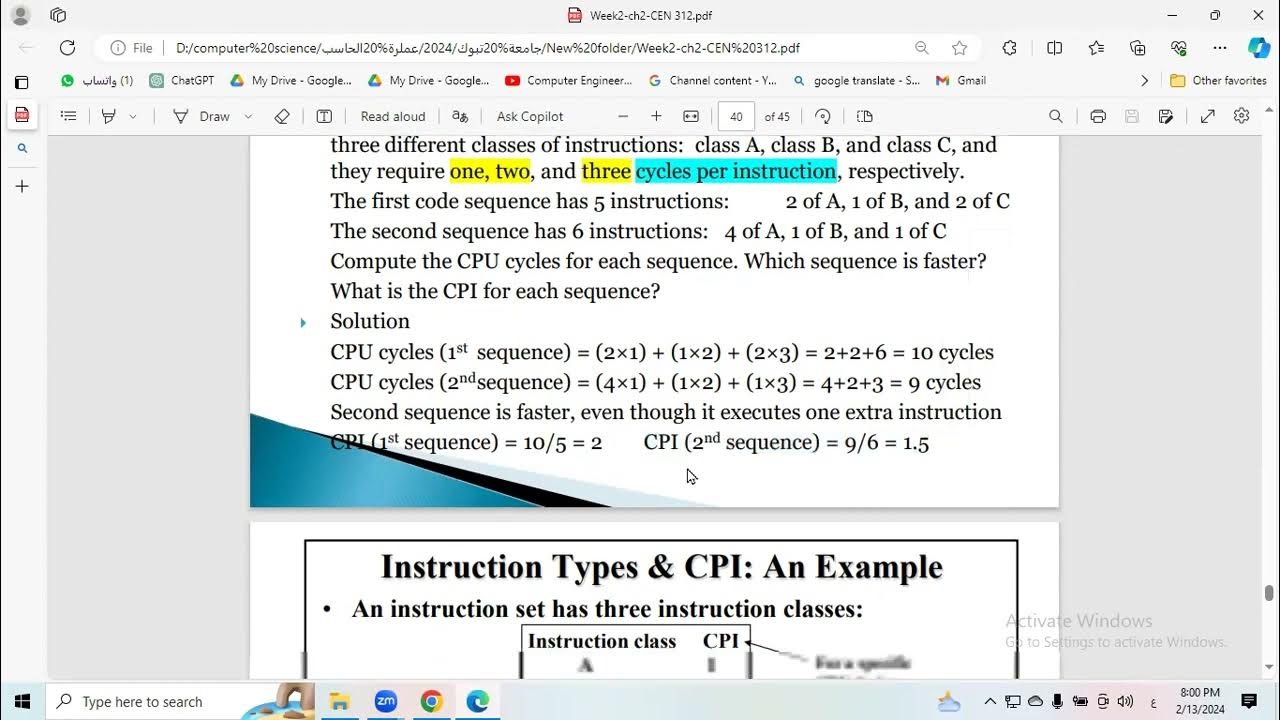 6 - chapter2-CPU Time & CPI – Cycles Per Instruction - YouTube