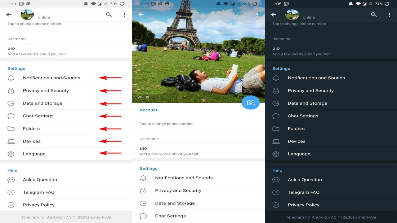 Telegram temel ayar ve özellikleri - Telegram basic settings and ...