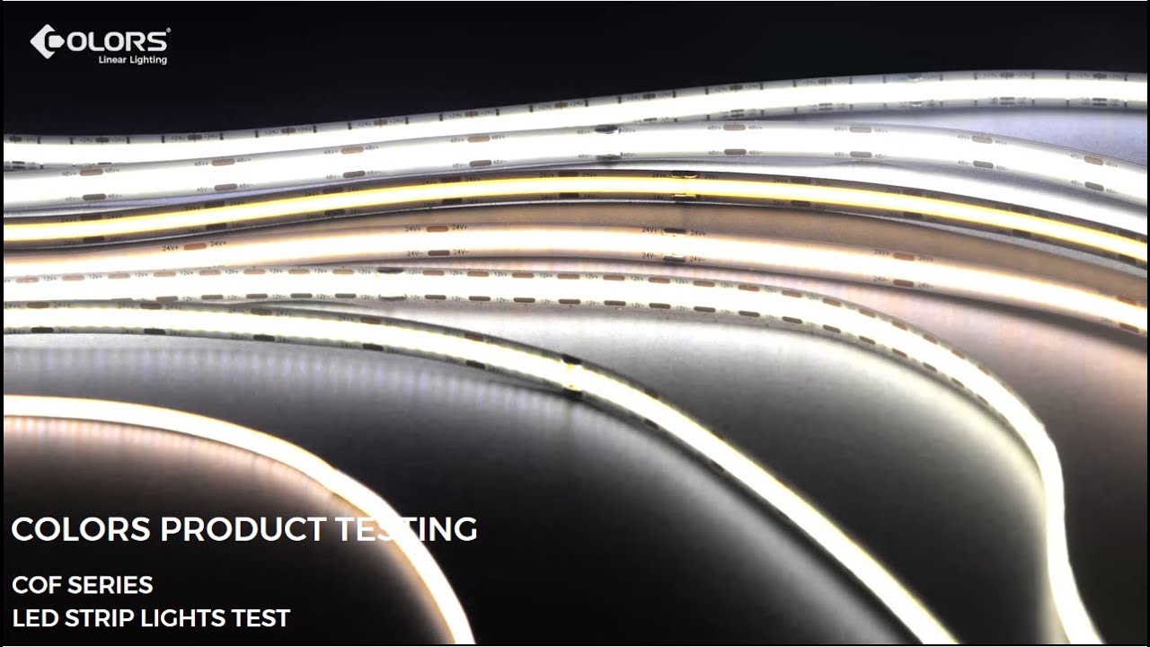 COLORS Product Testing | COF series LED strip lights test - YouTube
