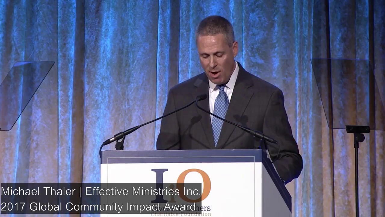 Michael Thaler - 2017 Acceptance Speech for Global Community Impact ...