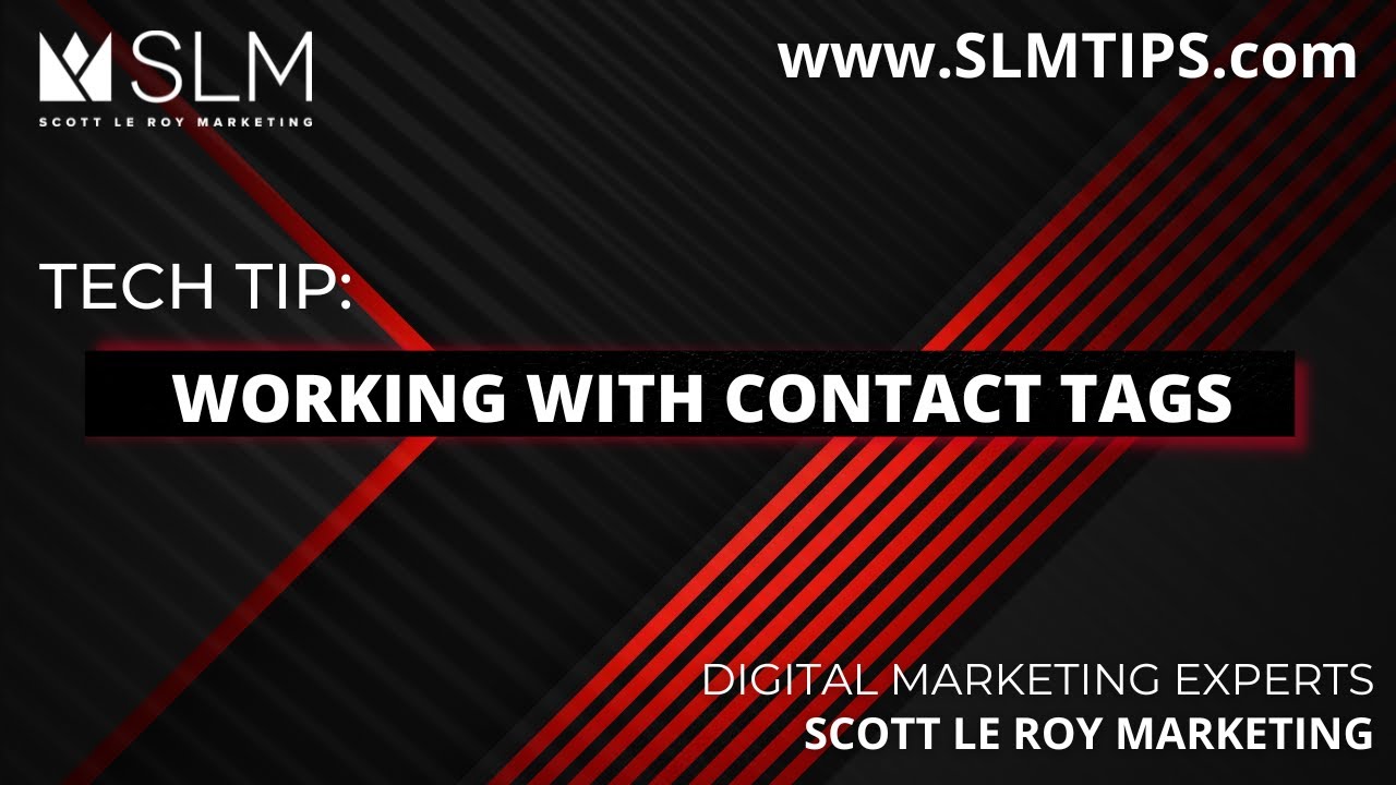 Tech Tip: Working with Contact Tags - YouTube