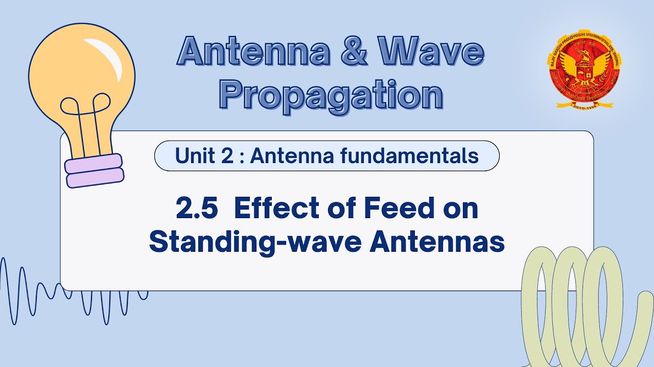 2.5 Effect of Feed on Standing-wave Antennas | EC602 | - YouTube