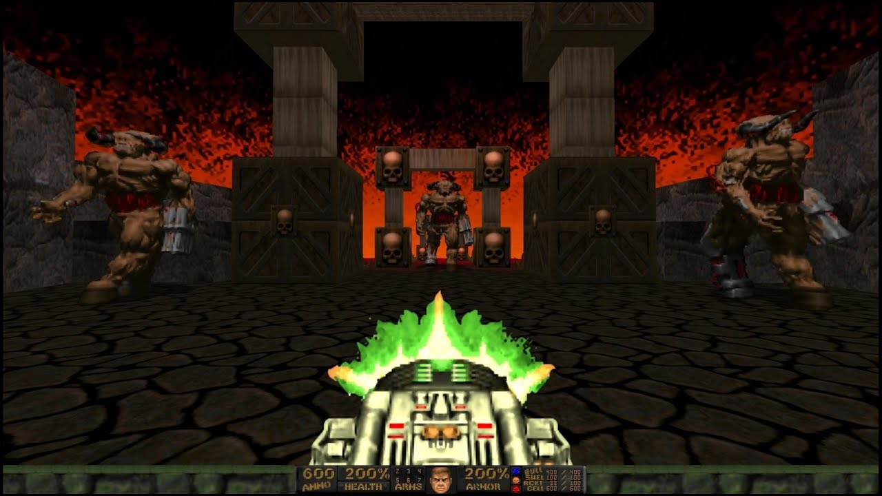 Doom With Mods Smooth Monsters: Plutonia 2, Map 32 Go 4 It - YouTube