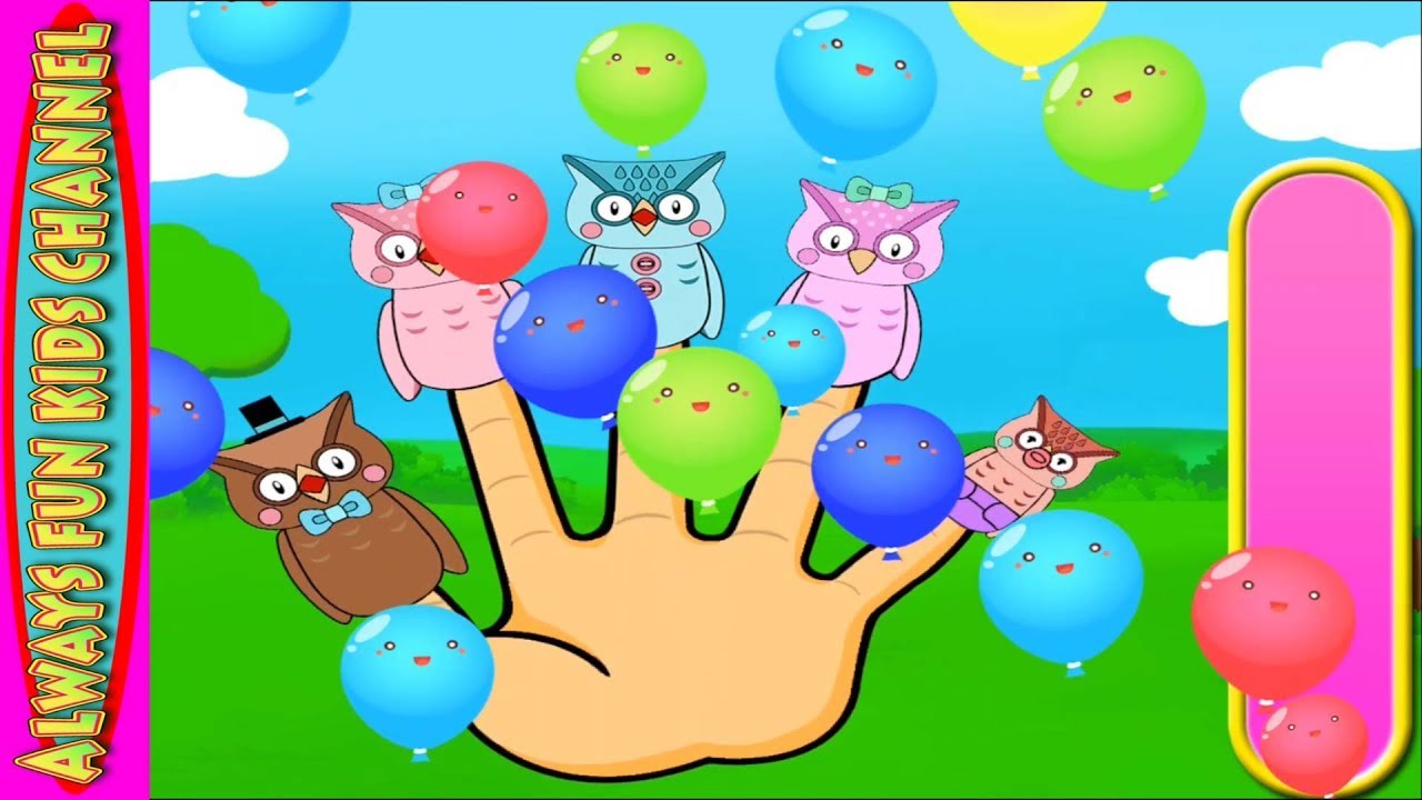 Finger family nursery rhymes owl family finger android guessing game ...