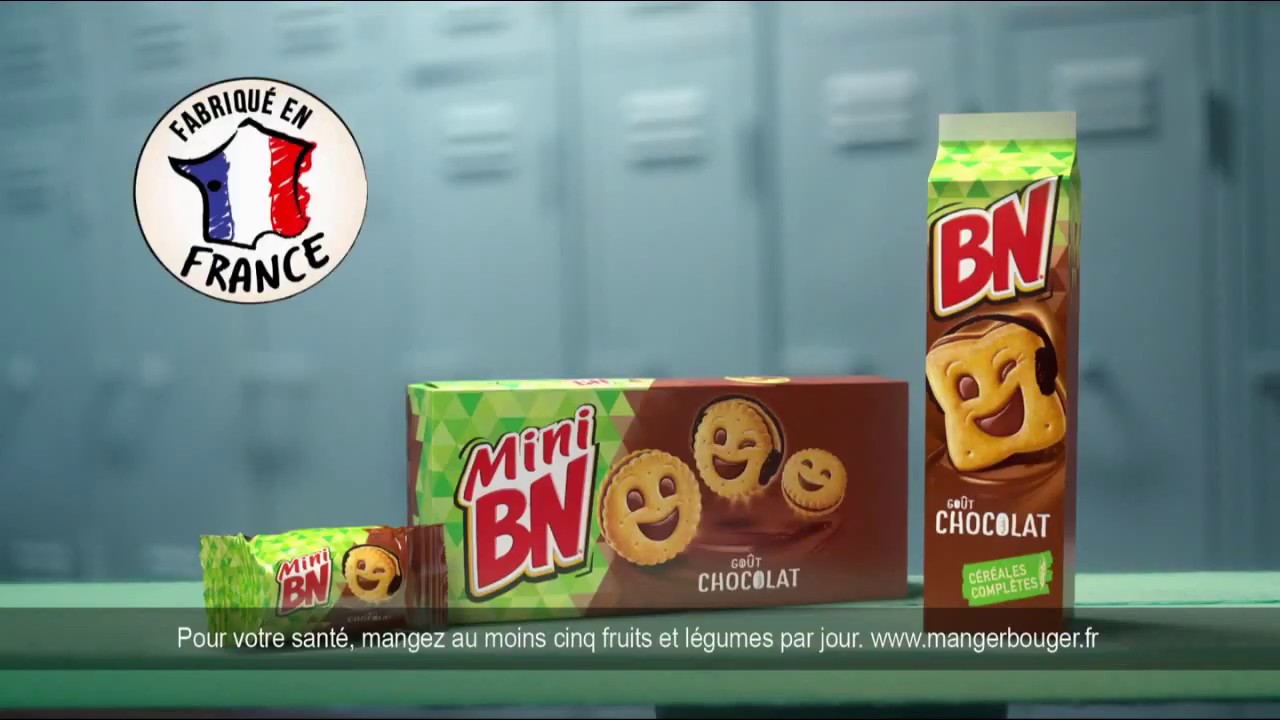 BN & Mini BN goût chocolat "c'est trop bon de partager" Pub 20s - YouTube