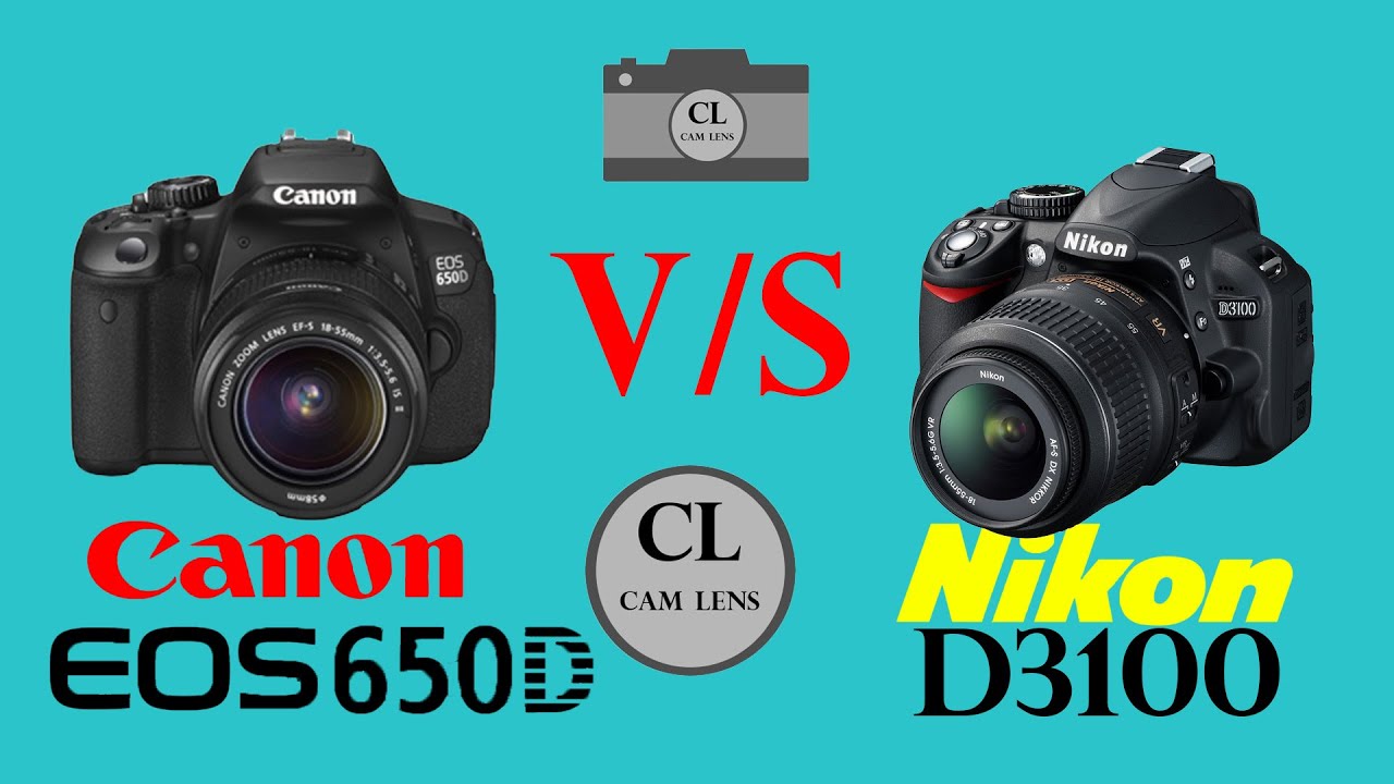 Canon EOS 650D VS Nikon D3100 - YouTube