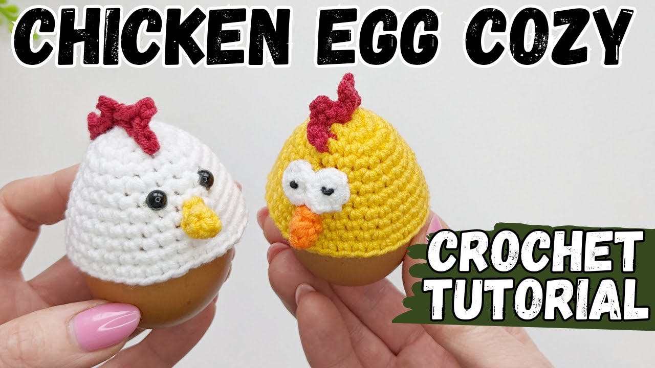 Crochet Chicken Easter Egg Cozy #crochettutorial - YouTube