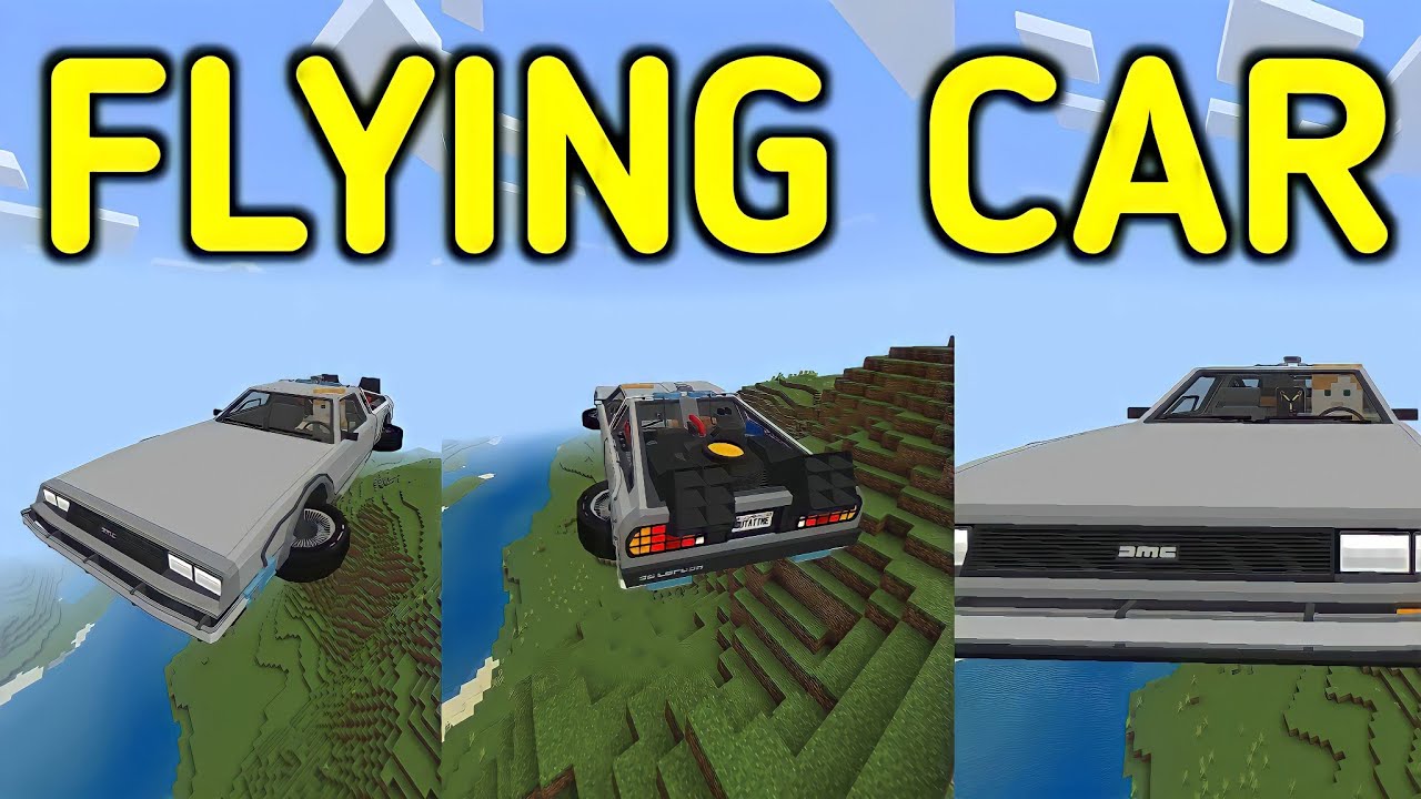 flying car | minecraft flying car | minecraft flying vehicle - YouTube