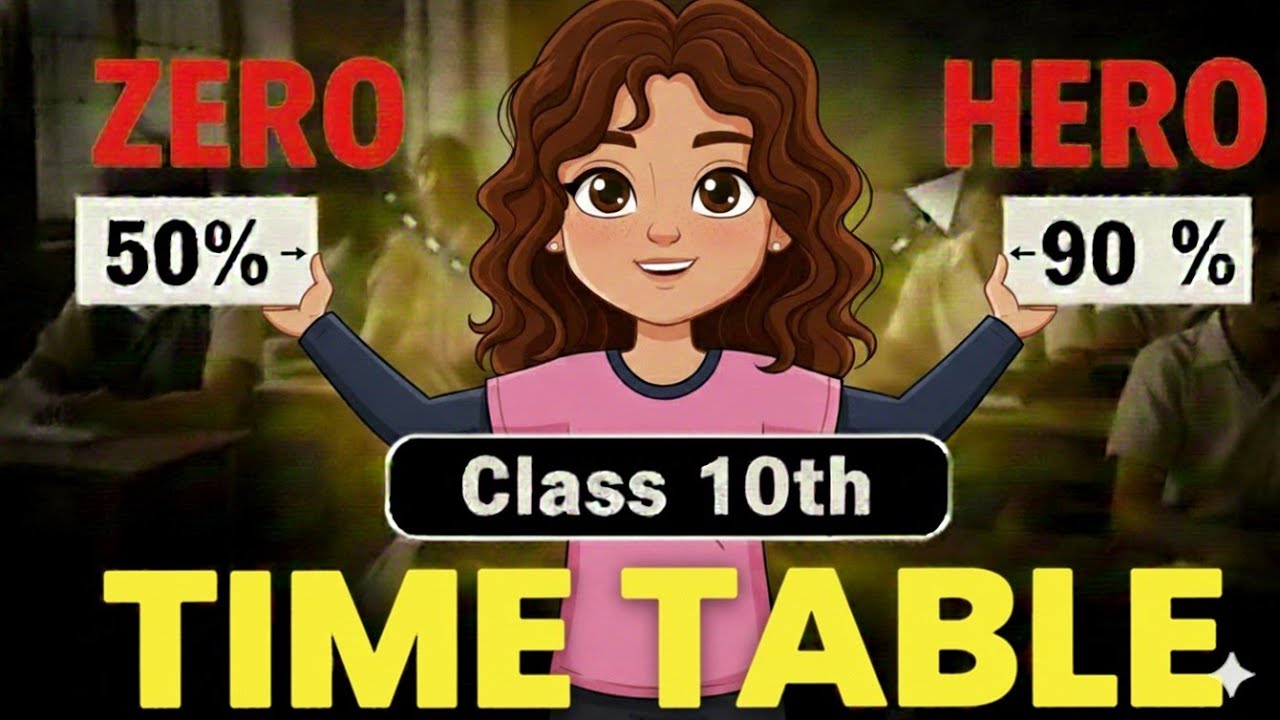 Class 10th Board Exams: How to Score 95%+ (Perfect Timetable) | Boards ...
