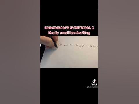 PARKINSON’S SYMPTOMS - HANDWRITING DEMONSTRATION. #parkinsons - YouTube