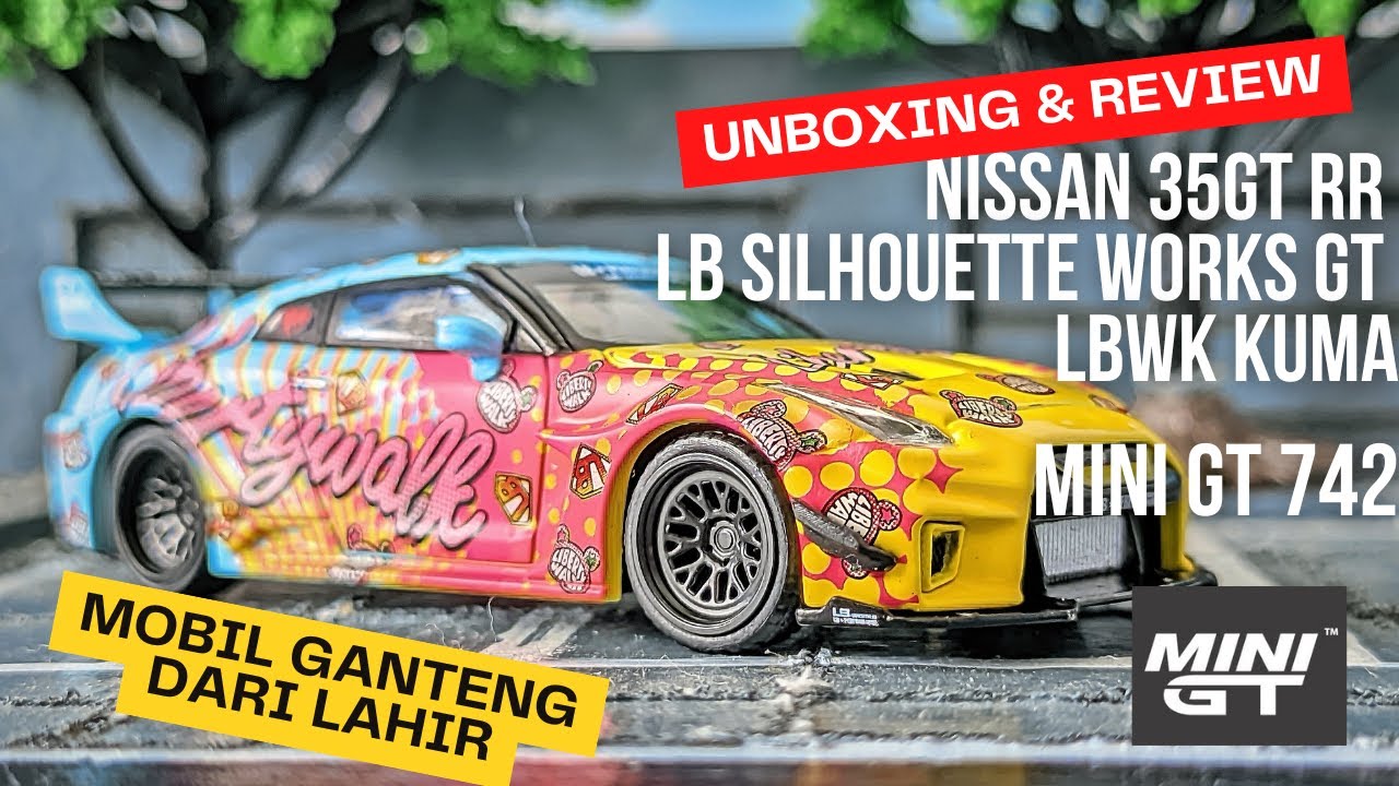MINI GT 742 Nissan 35GT RR LB Silhouette Works GT LBWK Kuma | UNBOXING ...