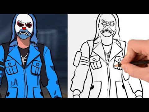 FREEFIRE TOP CRIMINAL BUNDLE - BLUE CRIMINAL - HOW TO DRAW ||#painting# ...