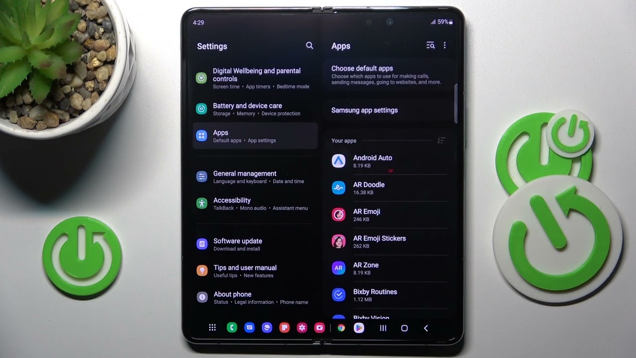How to Reset Apps in SAMSUNG Galaxy Z Fold 4 – Reset App Preferences ...