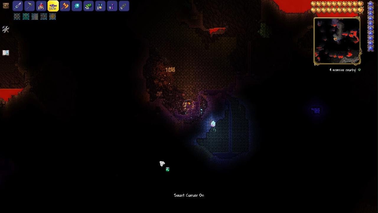 Terraria digging out desert pt 1 - YouTube