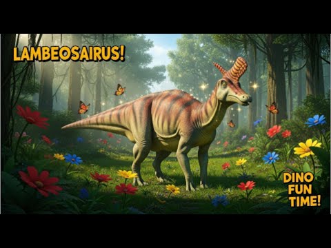 Lambeosaurus 🦕– The Honking Dinosaur with a Trumpet Crest!