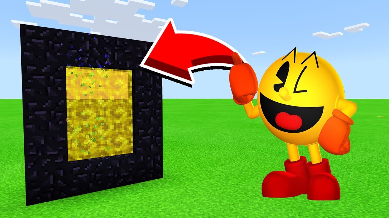How To Make A Portal To PACMAN in Minecaft Pocket Edition/MCPE - YouTube