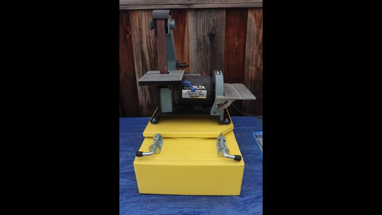 Belt-Disc Sander DIY Swivel Base - YouTube
