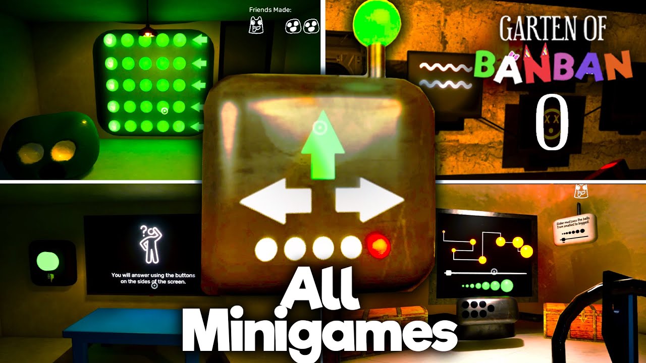All MINIGAMES - Garten of Banban 0 - YouTube