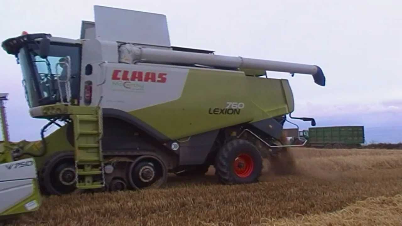Claas Lexion 760 Terra Trac Co.Cork 2012 - YouTube