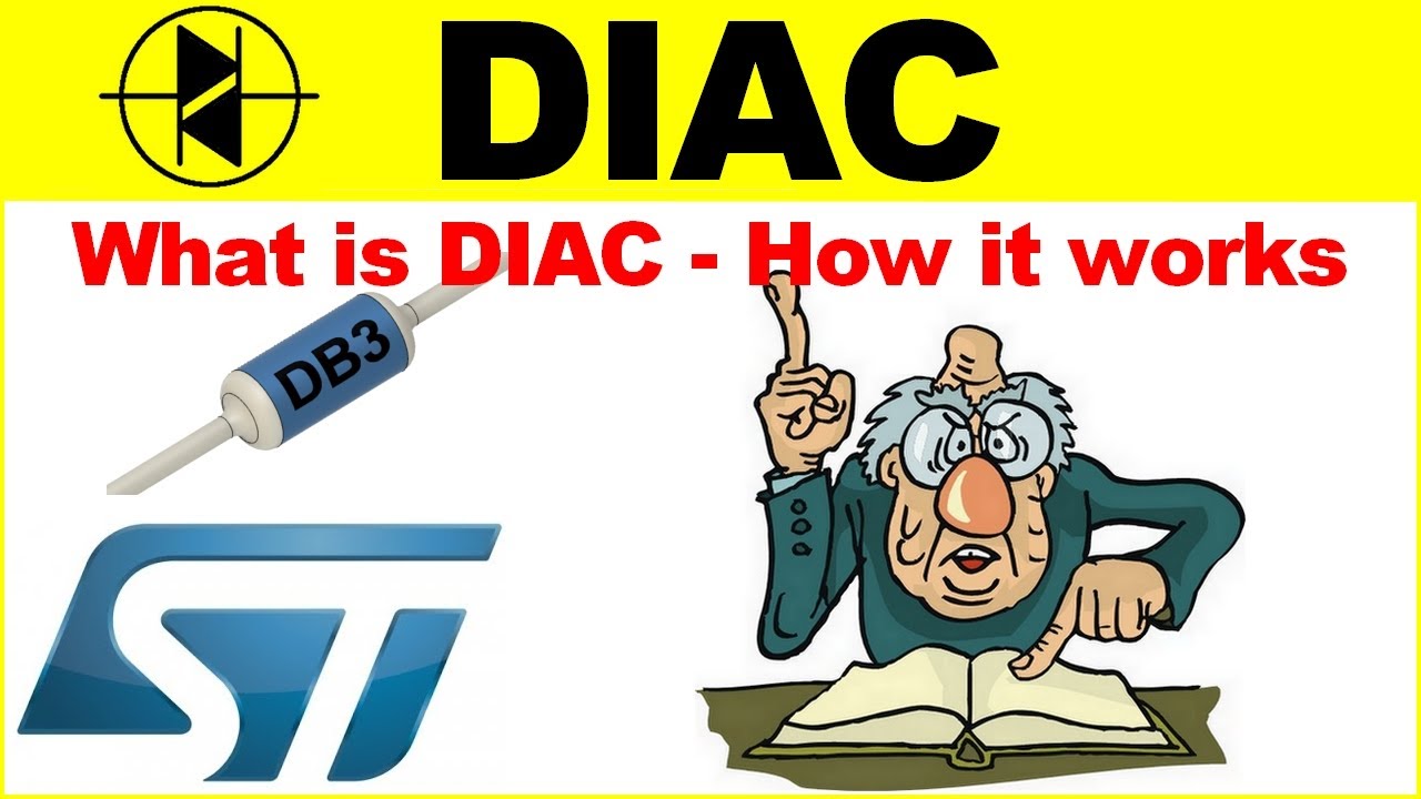 Comment fonctionne le diac triac db3 db4 dc34 trigger diode Le ...