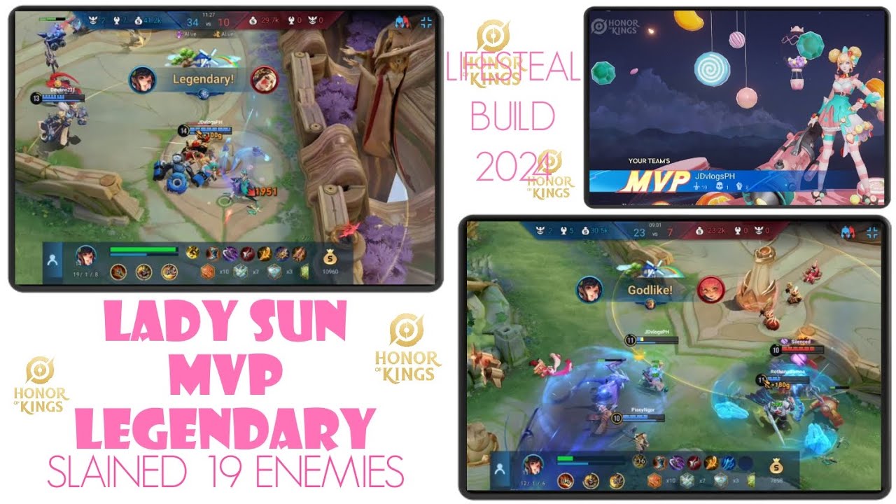 LADY SUN MVP EFFECTIVE BUILD WITH LIFESTEAL SLAINED 19 ENEMIES ...