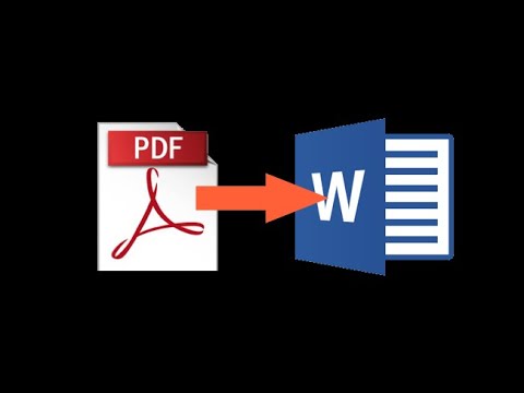 PDF-i Microsoft Word-ə çevirmə