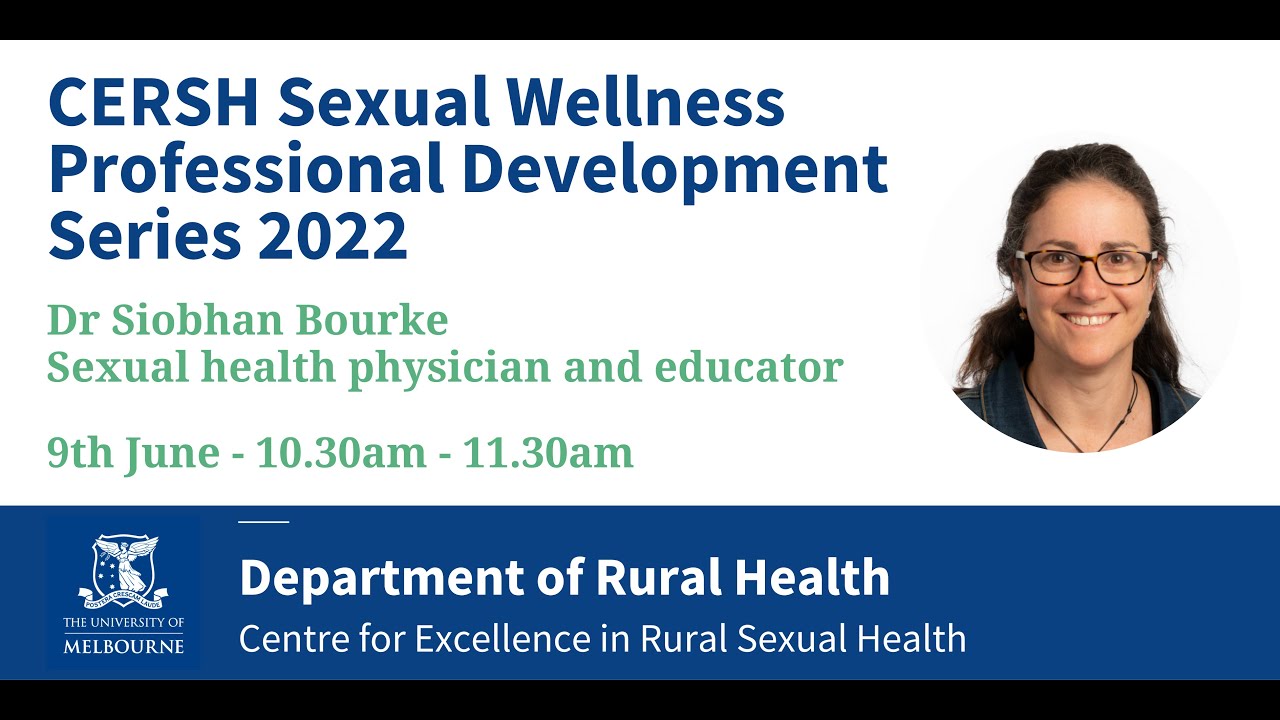 Sexual Wellness Professional Development Series with Siobhan Bourke ...