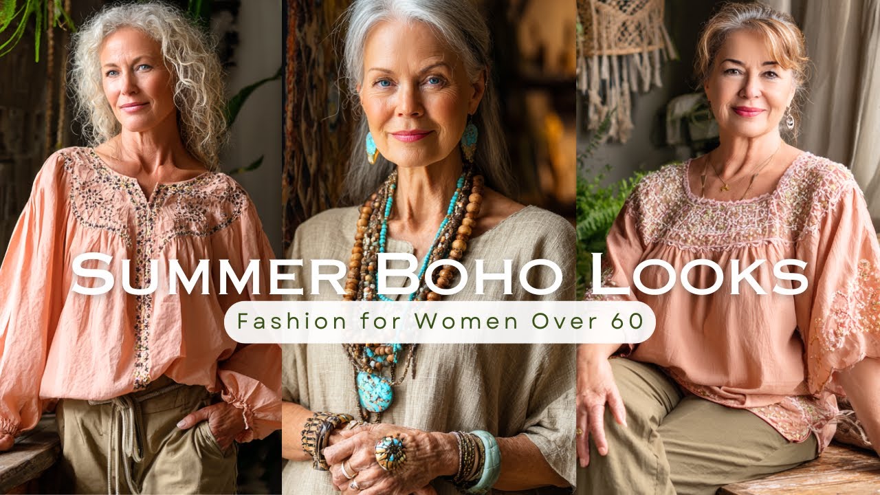 Effortless Boho Fashion for Women Over 60: Summer 2025 Trends 👗 - YouTube