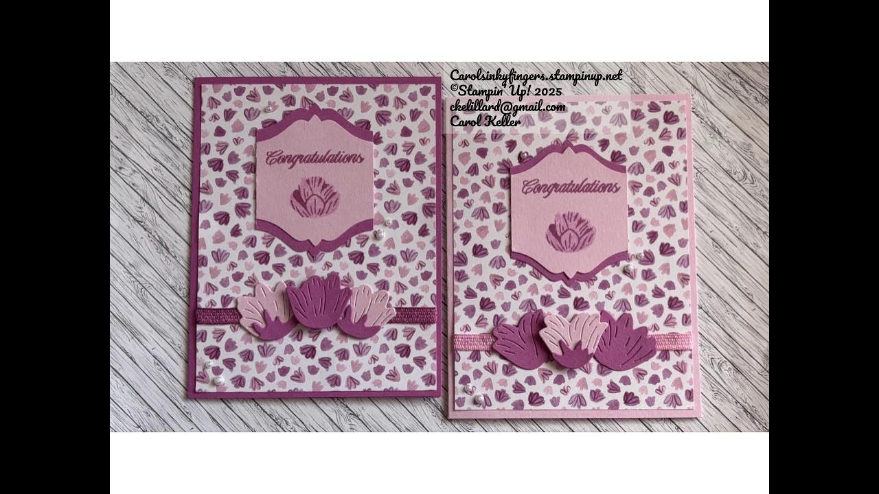 Pretty Florals Congratulations Card Stampin' Up! - YouTube
