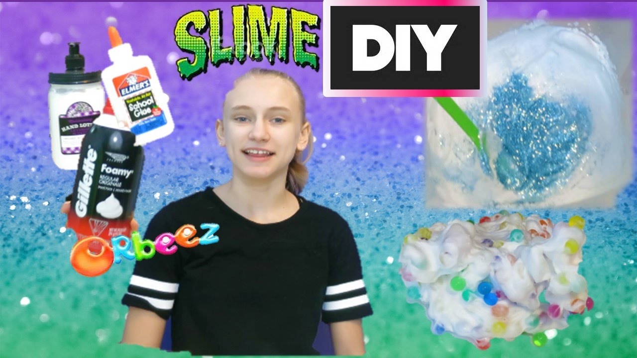 How to Make Slime | DIY ORBEEZ FLUFFY and Glitter | No Borax - YouTube