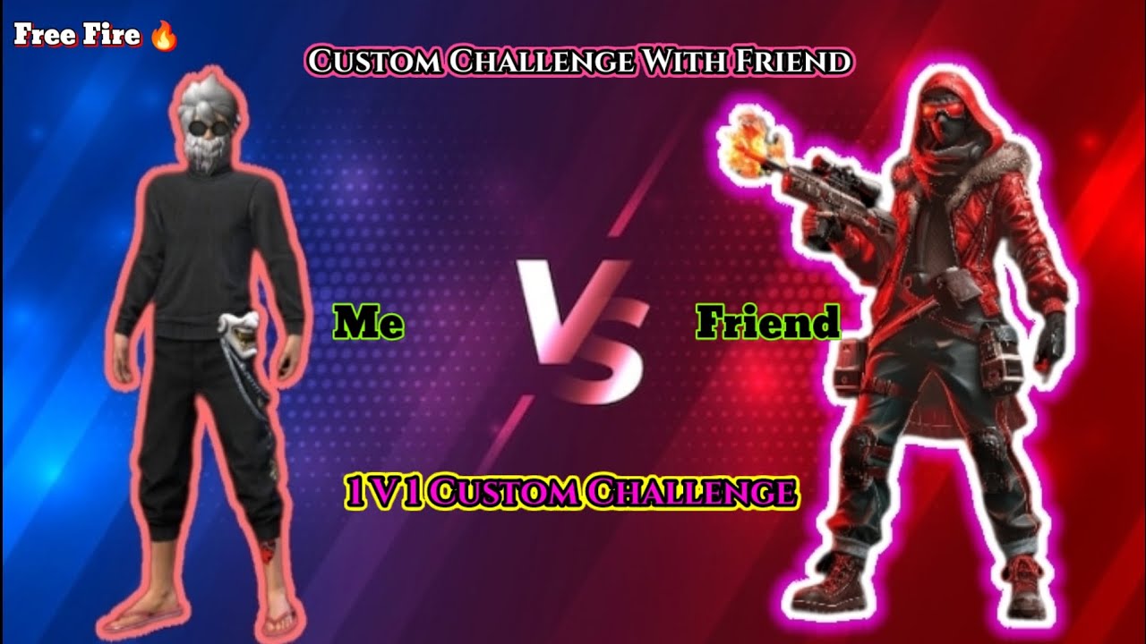 1 vs 1 custom challenge with friend 🔥 - YouTube