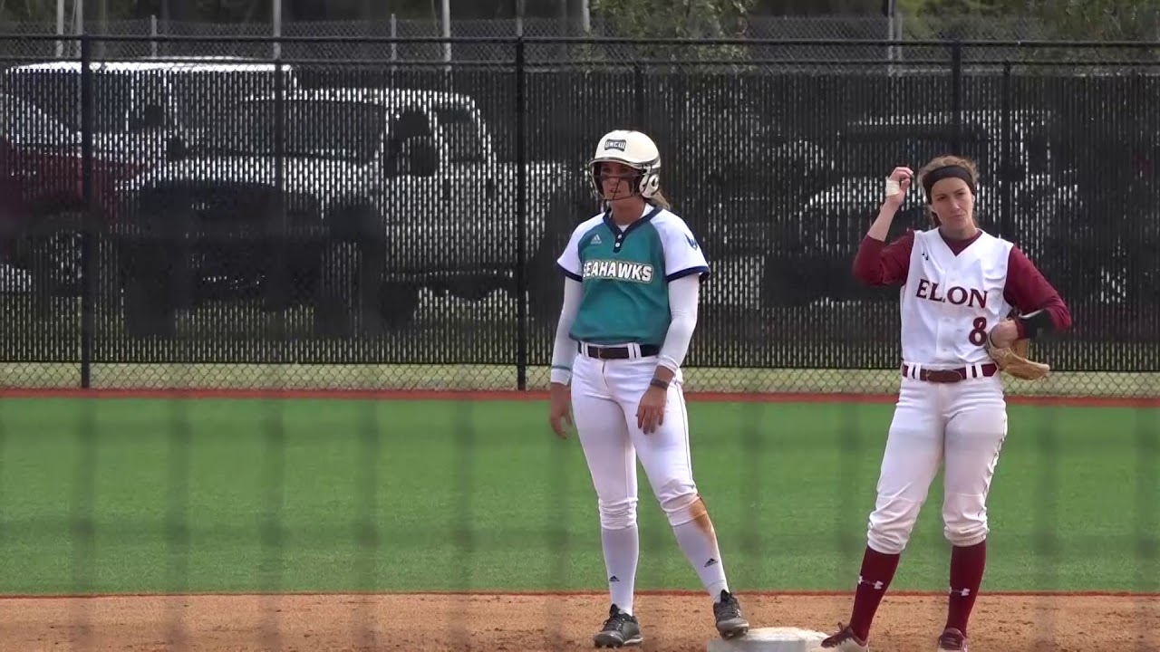 UNCW Softball Highlights - Elon (April 8, 2018) - YouTube