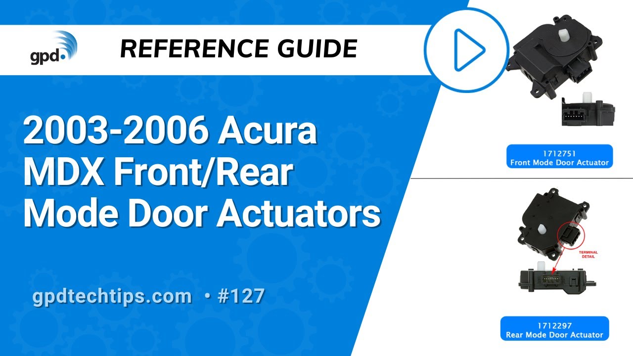 2003-2006 Acura MDX Front/Rear Mode Door Actuators - YouTube