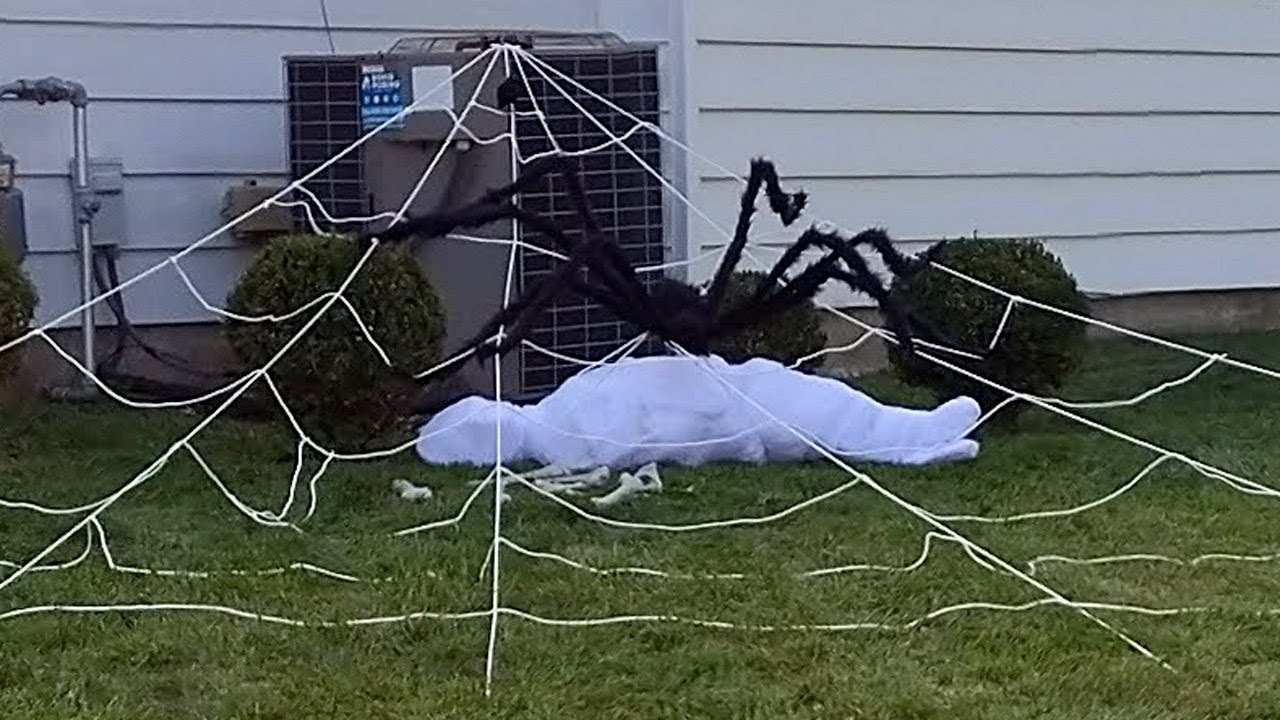 DIY Halloween Cocoon Corpse for Haunt at Great Oak - YouTube