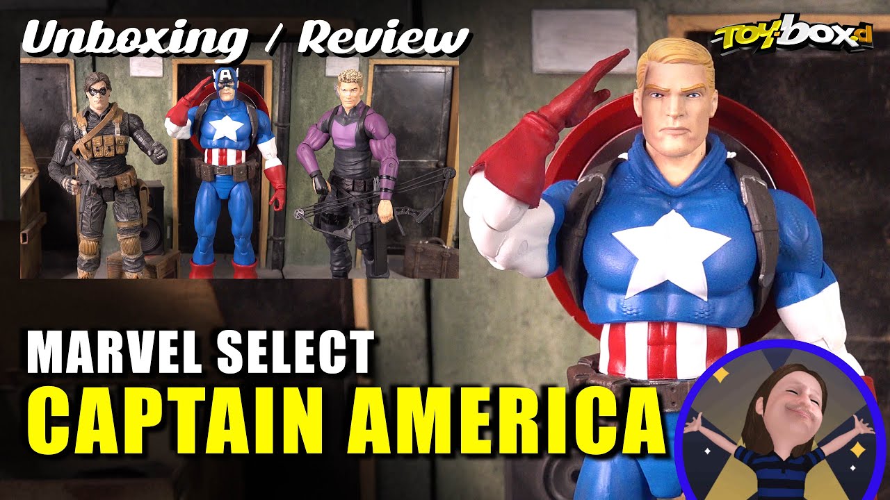 Marvel Select Classic CAPTAIN AMERICA (2024) Diamond Select Unboxing ...