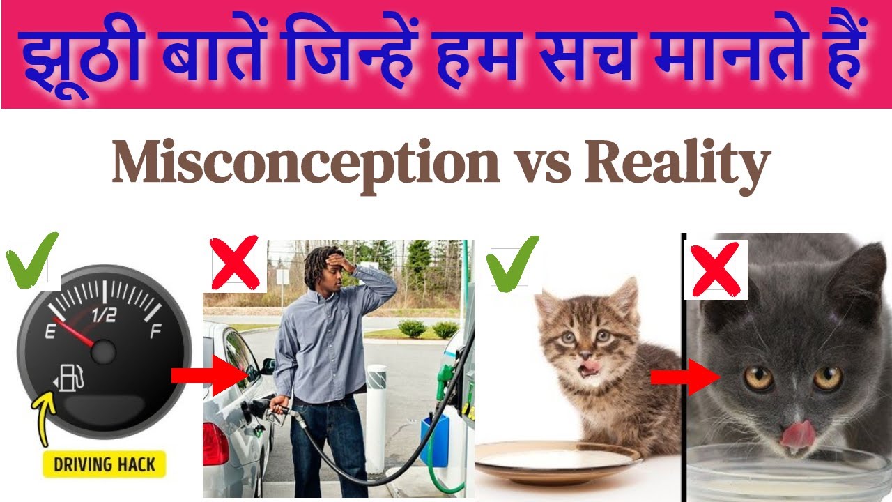10 Misconception vs Reality | Myths which we believe to be true ...