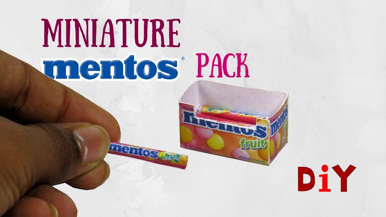 MINIATURE MENTOS FRUIT PACK | DIY TUTORIAL - YouTube