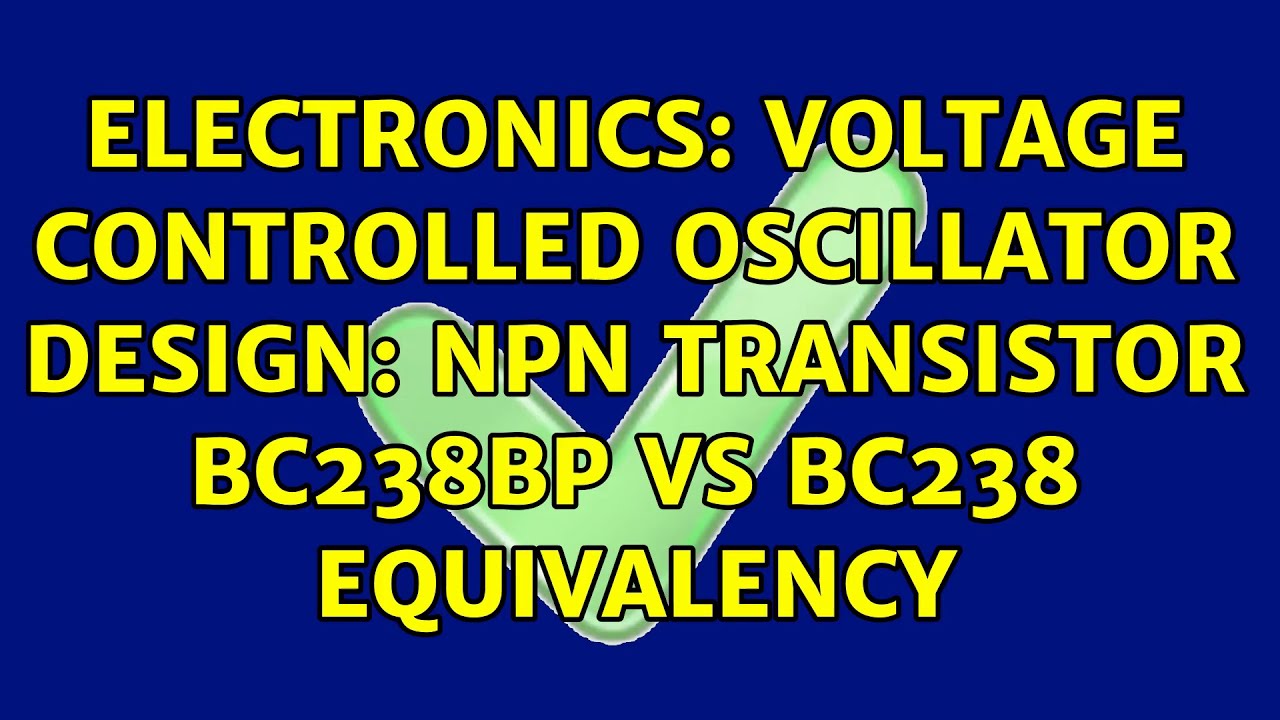 Electronics: Voltage controlled oscillator design: NPN transistor ...