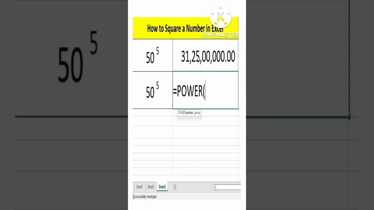 How To Square A Number In Excel 2 Simple Method YouTube How To Square A Number In Excel 2 Simple Method YouTube