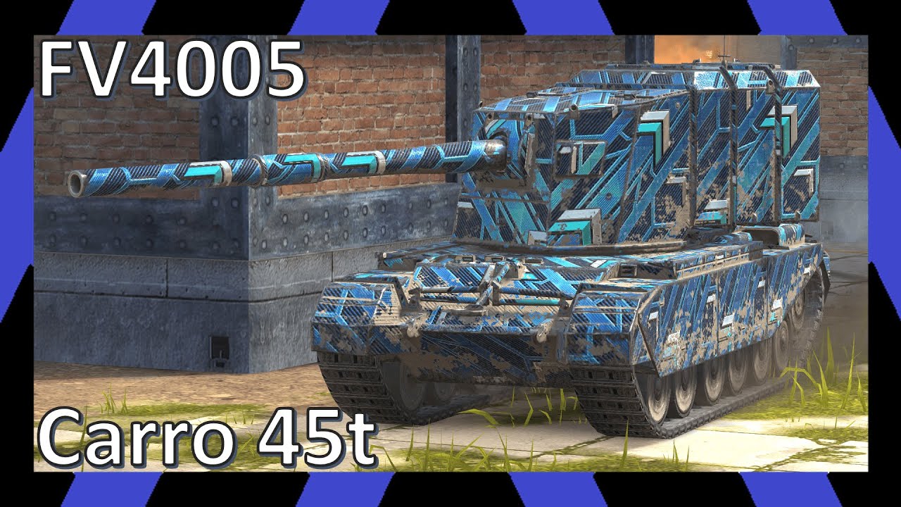 Carro 45t, FV4005 | Реплеи | WoT Blitz | Tanks Blitz - YouTube