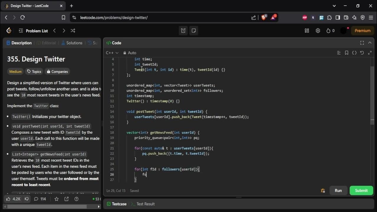 leetcode-355 - YouTube