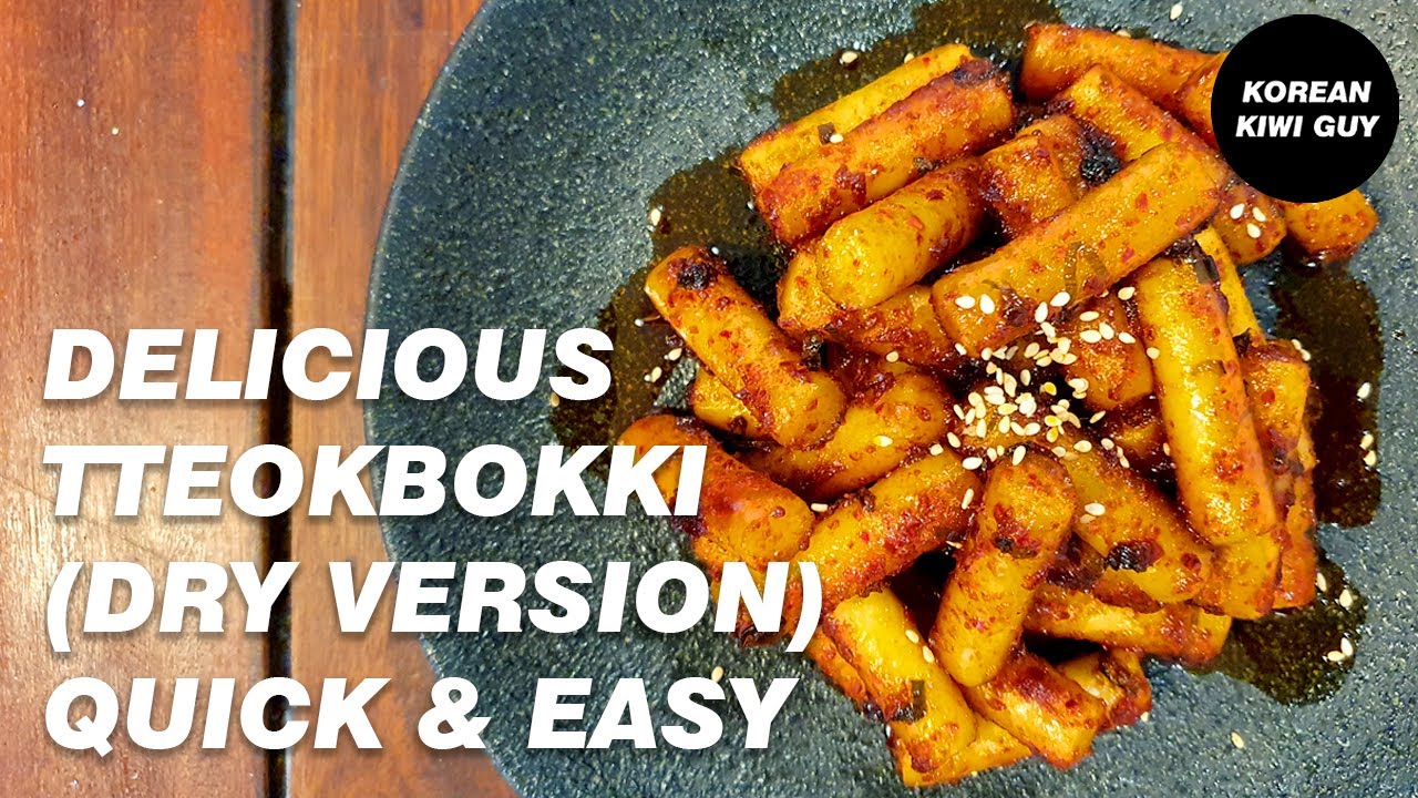 (KOR/JP cc) How to make Dry oil Tteokbokki! | Korean spicy rice cakes ...