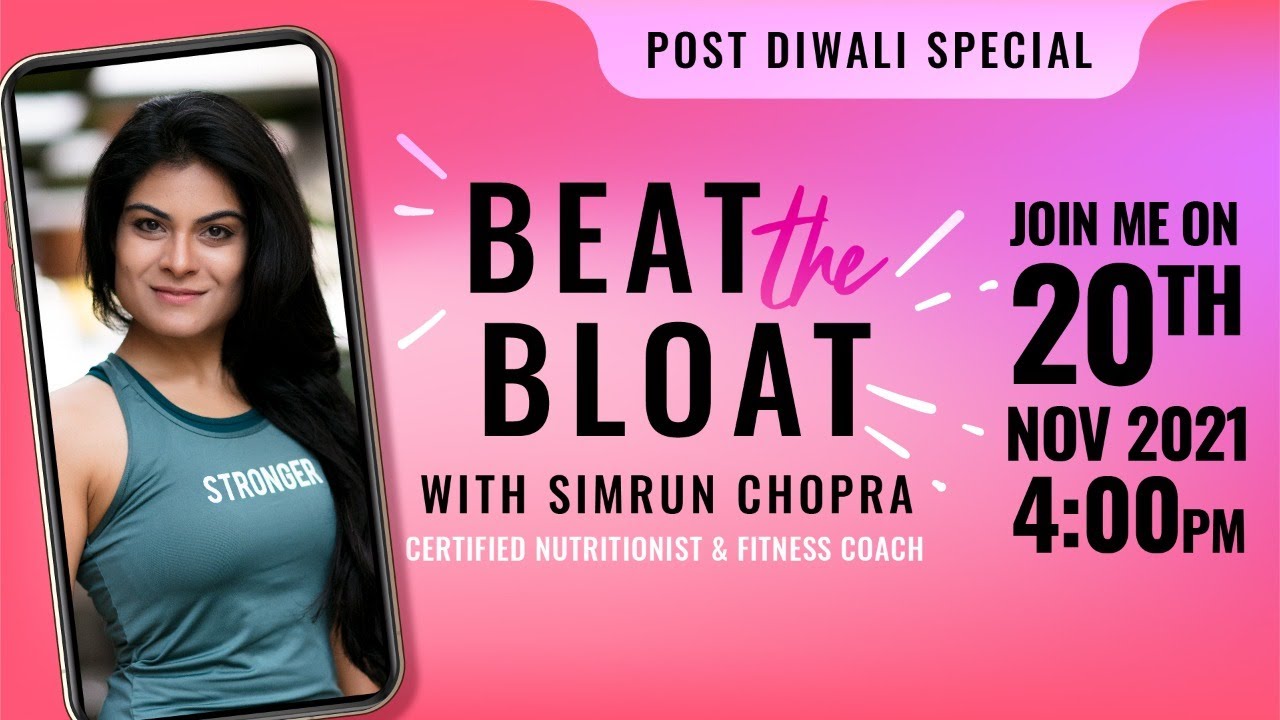 Live with Simrun Chopra - Beat the post-Diwali bloat. - YouTube