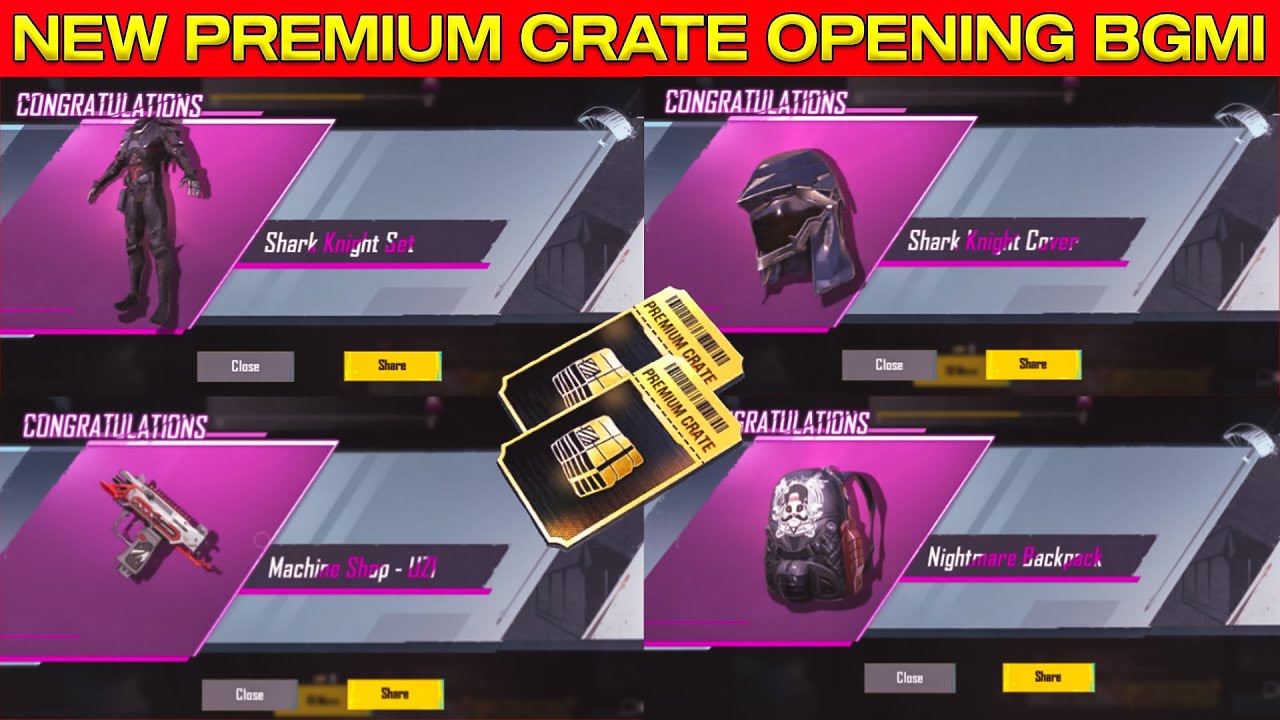New Premium Crate Opening Bgmi | Premium Crate Opening Bgmi | Bgmi ...