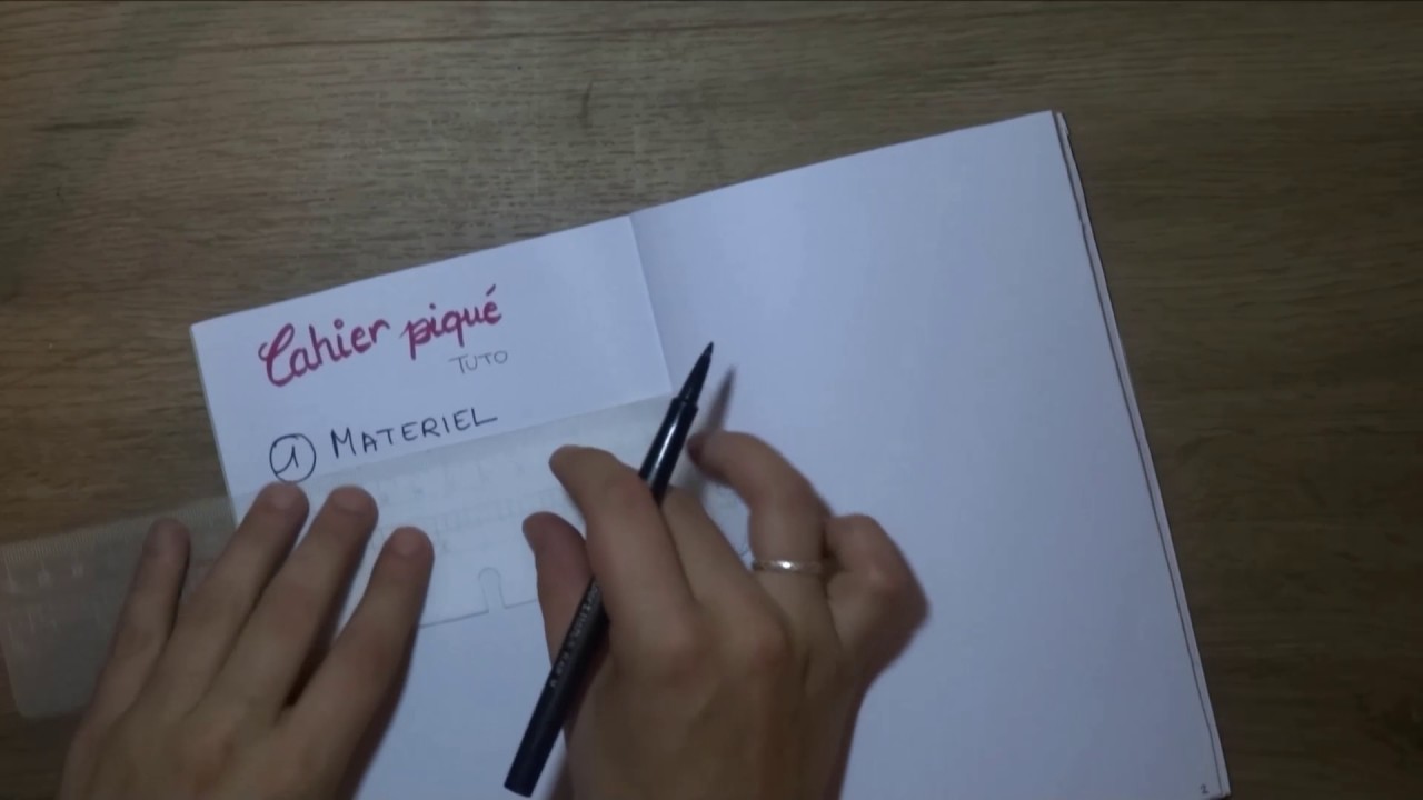 [DiY] Relier un cahier piqué - Les Tutos pour Bujo - YouTube