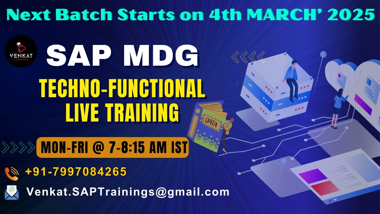 SAP MDG Techno Functional Training || Course Orientation Day 1 || 04.03.2025 - YouTube
