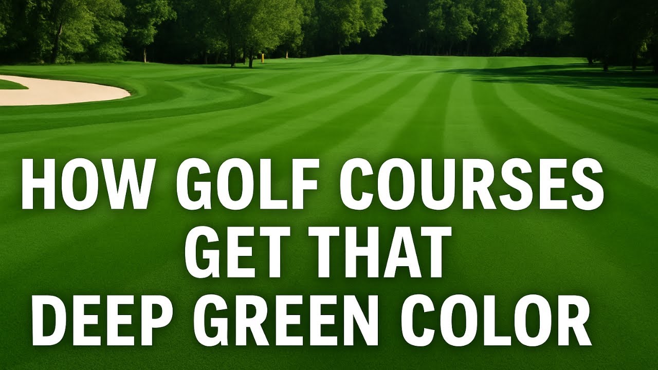 How Golf Courses Get That Deep Green Color! - YouTube