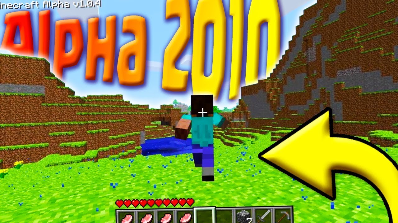 GIOCARE NELLA VERSIONE ALPHA DEL 2010 su MINECRAFT ITA - YouTube