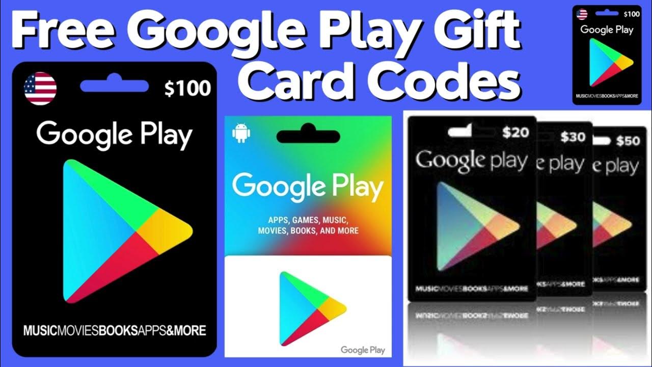 Free Google Play Gift Card Codes 2025 Unused = How To Get Free Google ...
